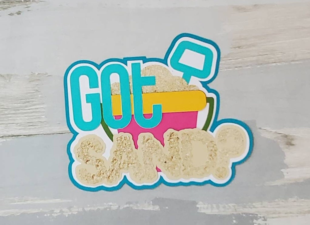 Got Sand Paper Pieced Die Cut Title for Scrapbooking,card Making, and ...