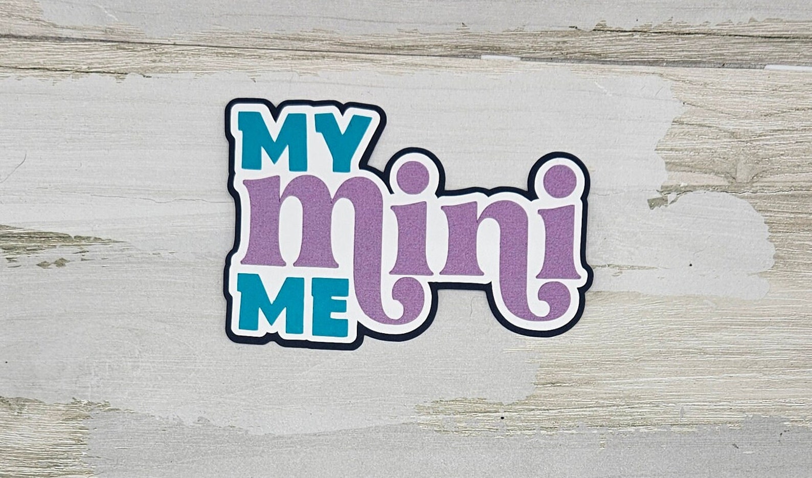 My Mini Me Paper Pieced Die Cut Title for Scrapbooking, Card Making ...