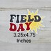 Field Day School Paper Pieced Die Cut Title for Scrapbooking, Card ...