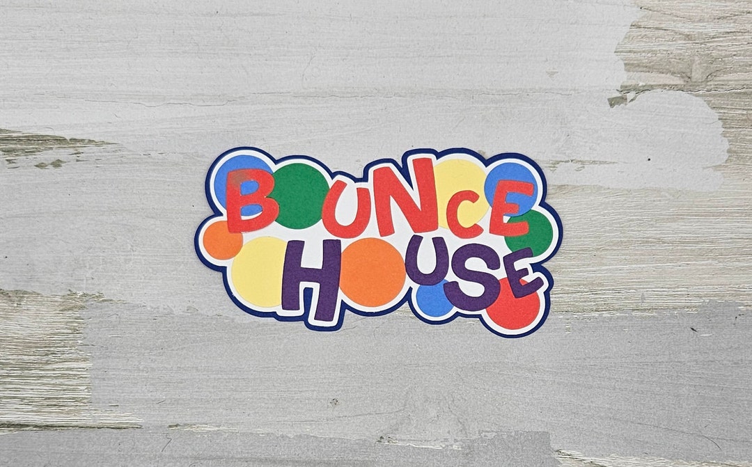Bounce House Paper Pieced Die Cut Title Set for Scrapbooking - Etsy
