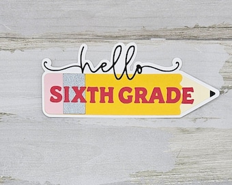 6th Grade Paper Pieced School Die Cut Title for Scrapbooking and ...