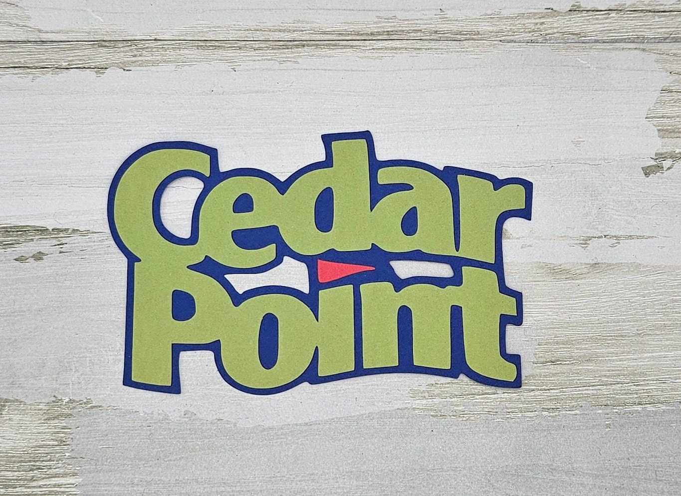 Cedar Point Paper Pieced Die Cut Title for Scrapbooking and - Etsy