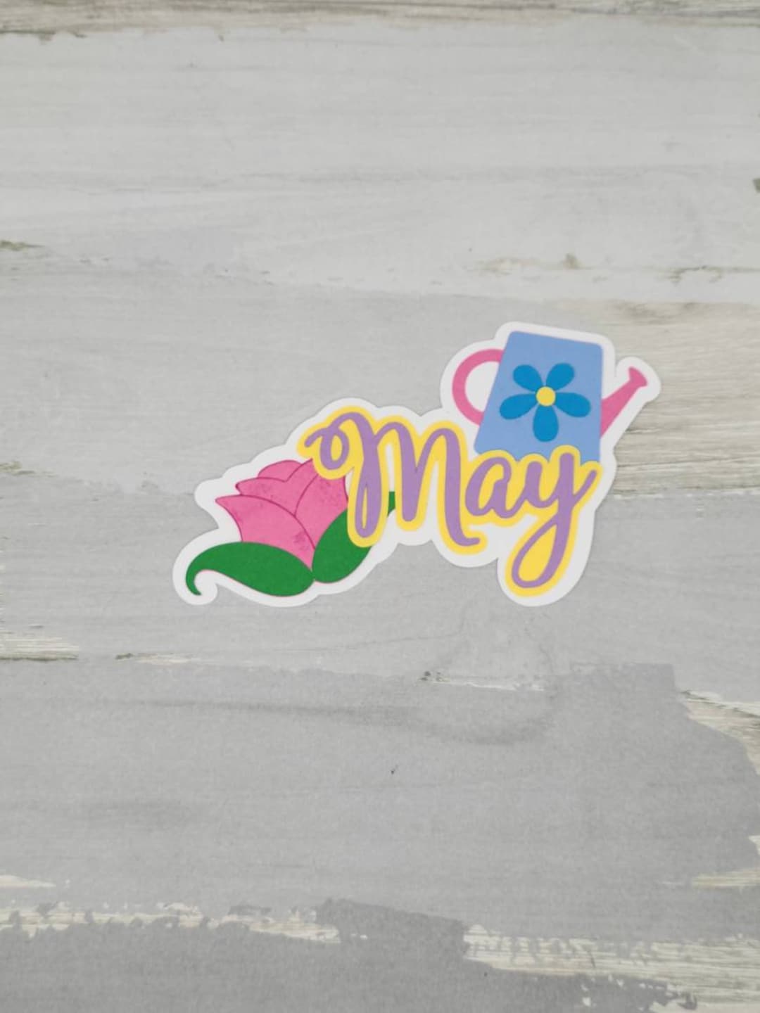 May Paper Pieced Die Cut Title for Scrapbooking, Card Making, and ...