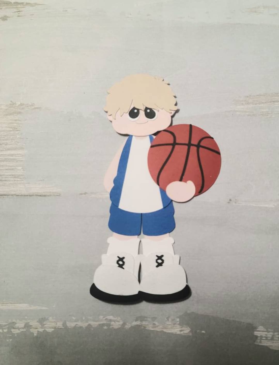 Little Boy Basketball Player Paper Pieced Die Cut for Scrapbooking ...
