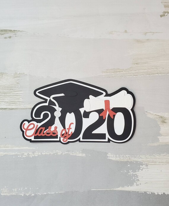 Class of 2020 Paper Pieced Graduation Die Title for | Etsy
