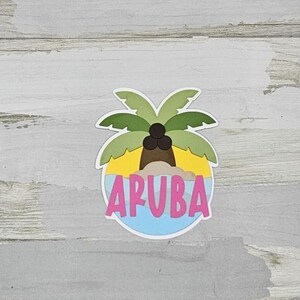Aruba Paper Pieced Die Cut Title for Scrapbooking, Card Making, and ...