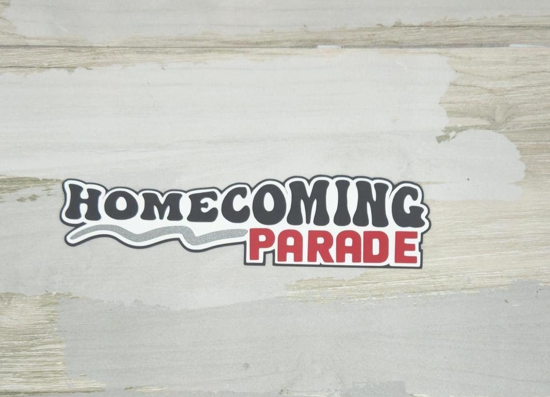 Homecoming Parade Football Game Paper Pieced Die Cut Title for ...