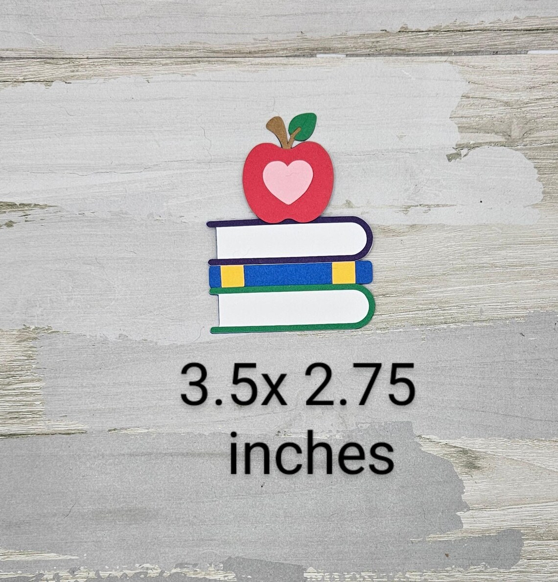 Stack of School Books Paper Pieced Die Cut for Scrapbooking and Card ...