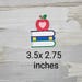 Stack of School Books Paper Pieced Die Cut for Scrapbooking and Card ...