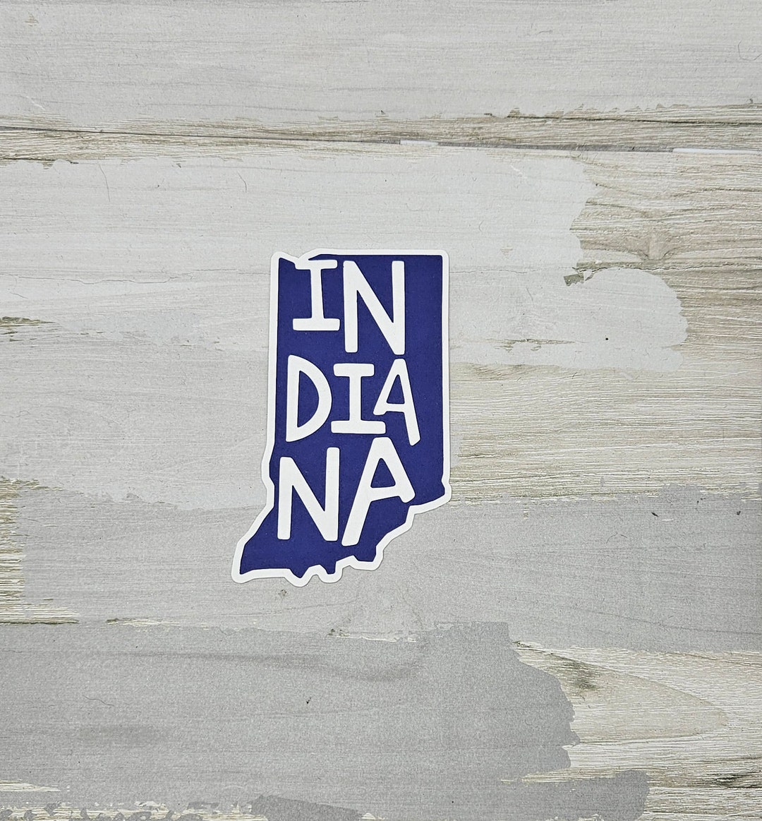 Indiana State Paper Pieced Die Cut Title for Scrapbooking, Card Making ...