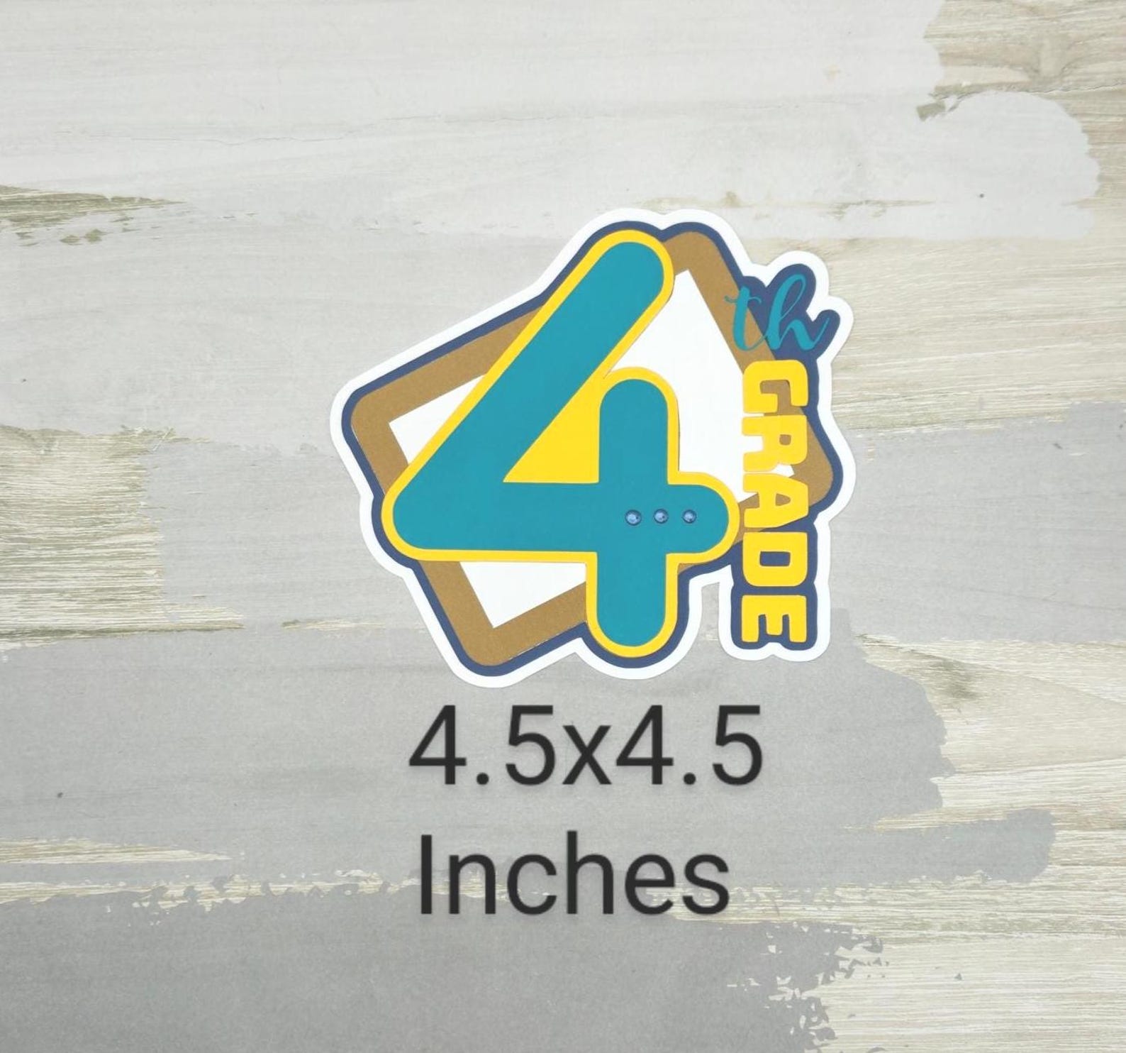 4th Grade Paper Pieced School Die Cut Title for Scrapbooking and ...