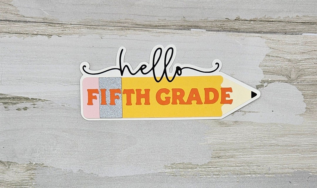 Fifth Grade School Paper Pieced Die Cut Title for Scrapbooking and ...