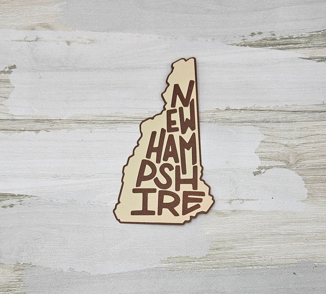 New Hampshire State Paper Pieced Die Cut Title for Scrapbooking, Card ...