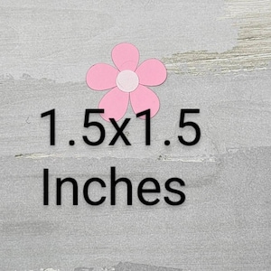 Set of 5 Flowers Paper Pieced Die Cut Title for Scrapbooking, Card ...