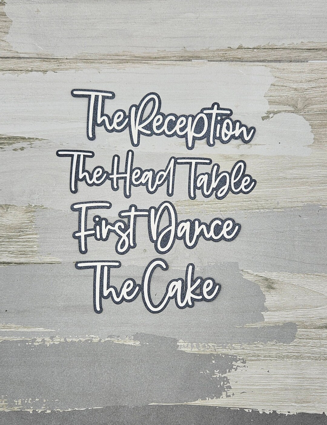 Wedding Reception Set 4 Paper Pieced Die Cut Titles for Scrapbooking ...