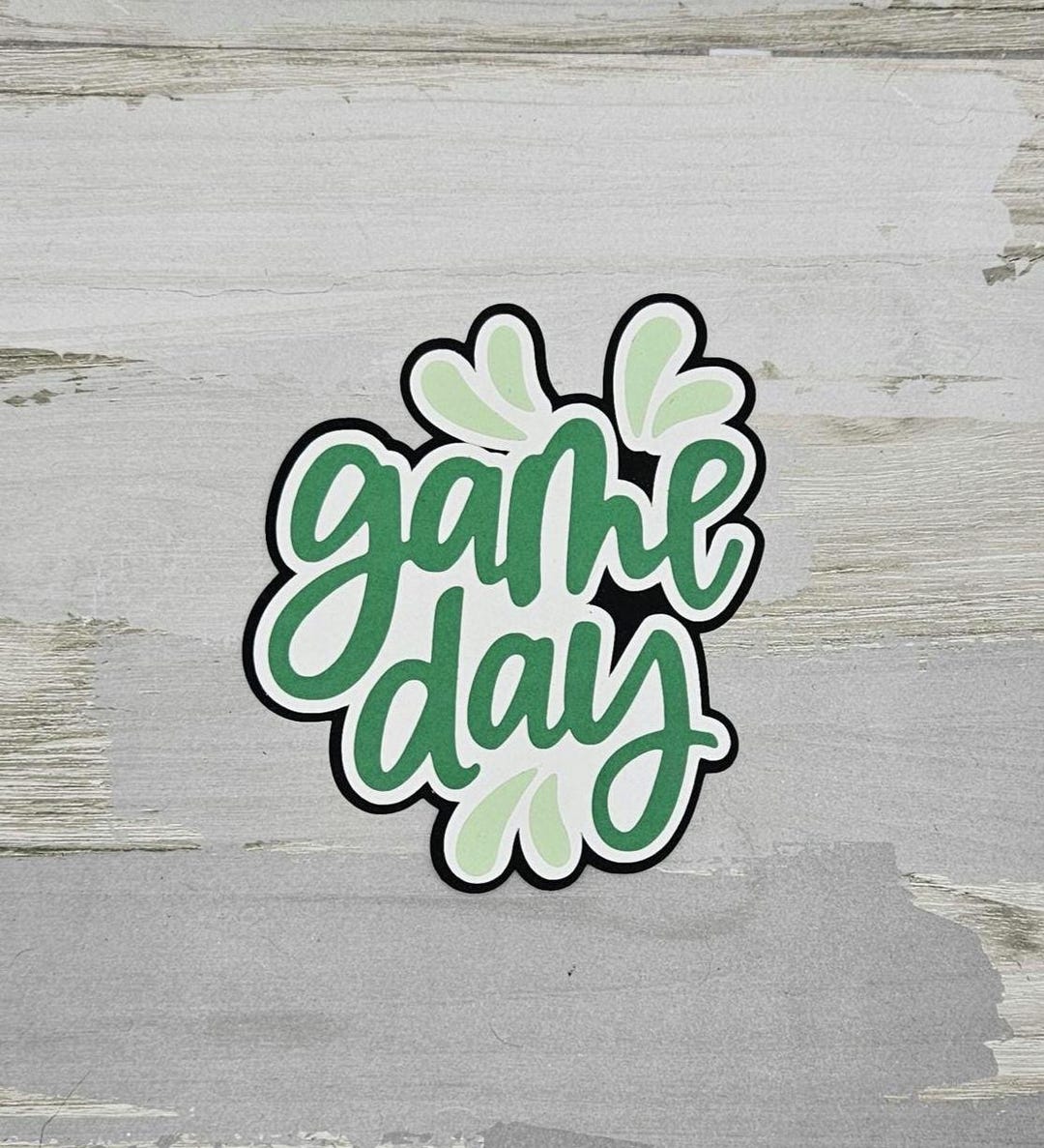 Game Day Paper Pieced Die Cut Title for Scrapbooking, Card Making, and ...