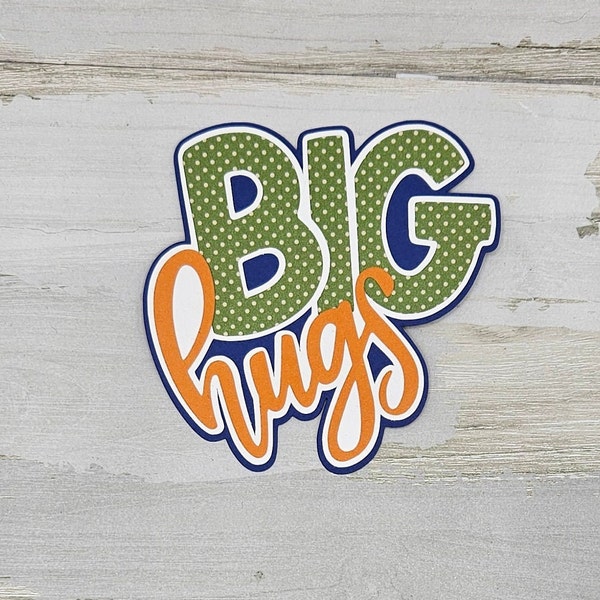 Hugs Die Cut Card - Etsy