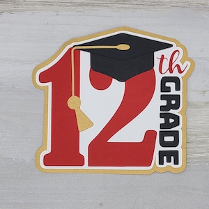 12th Grade Paper Pieced School Die Cut Title for Scrapbooking and ...
