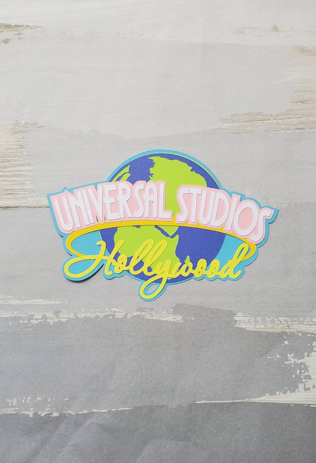 Universal Studios Hollywood Paper Pieced Die Cut Title for - Etsy