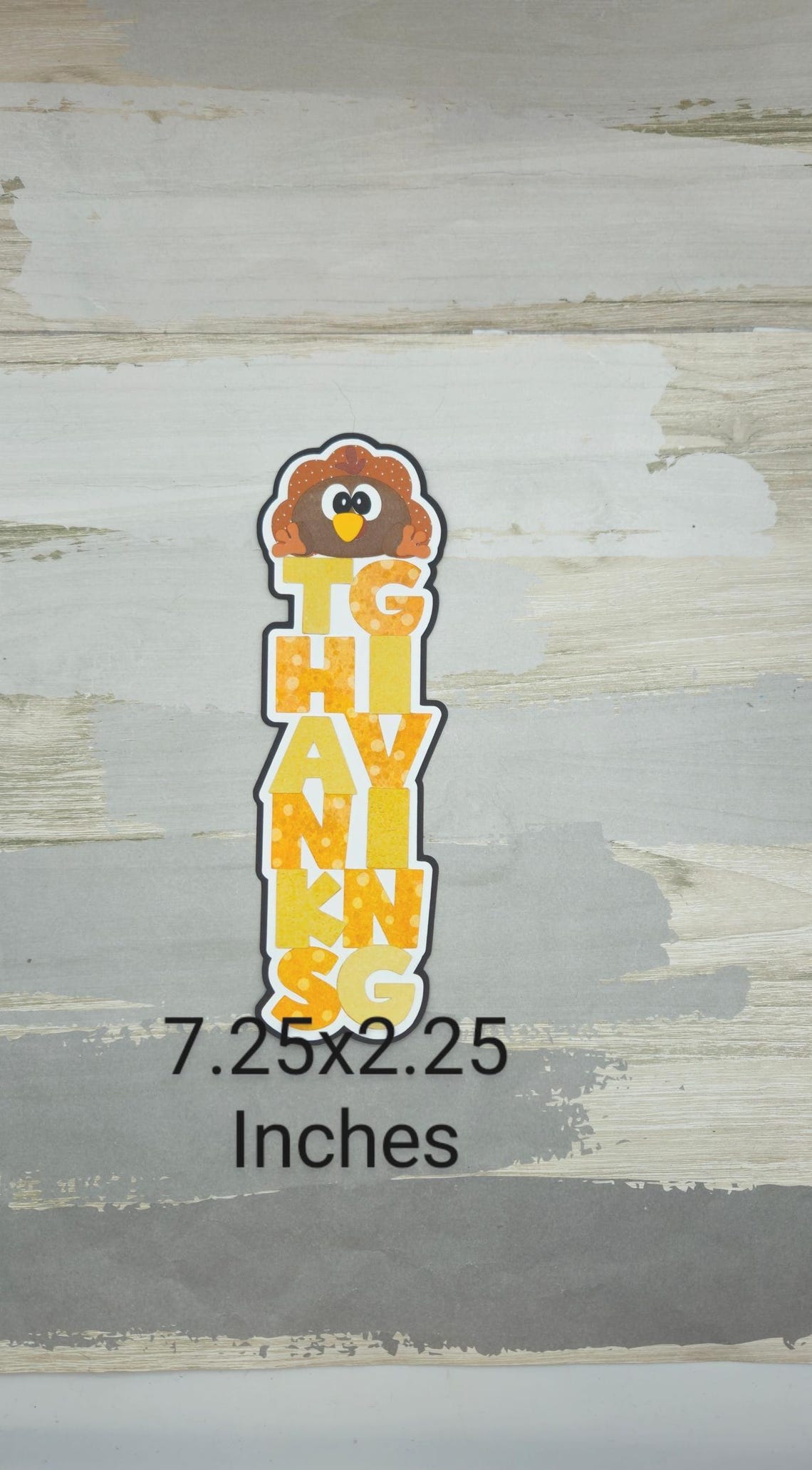 Thanksgiving Paper Pieced Die Cut Title for Scrapbooking, Card Making ...