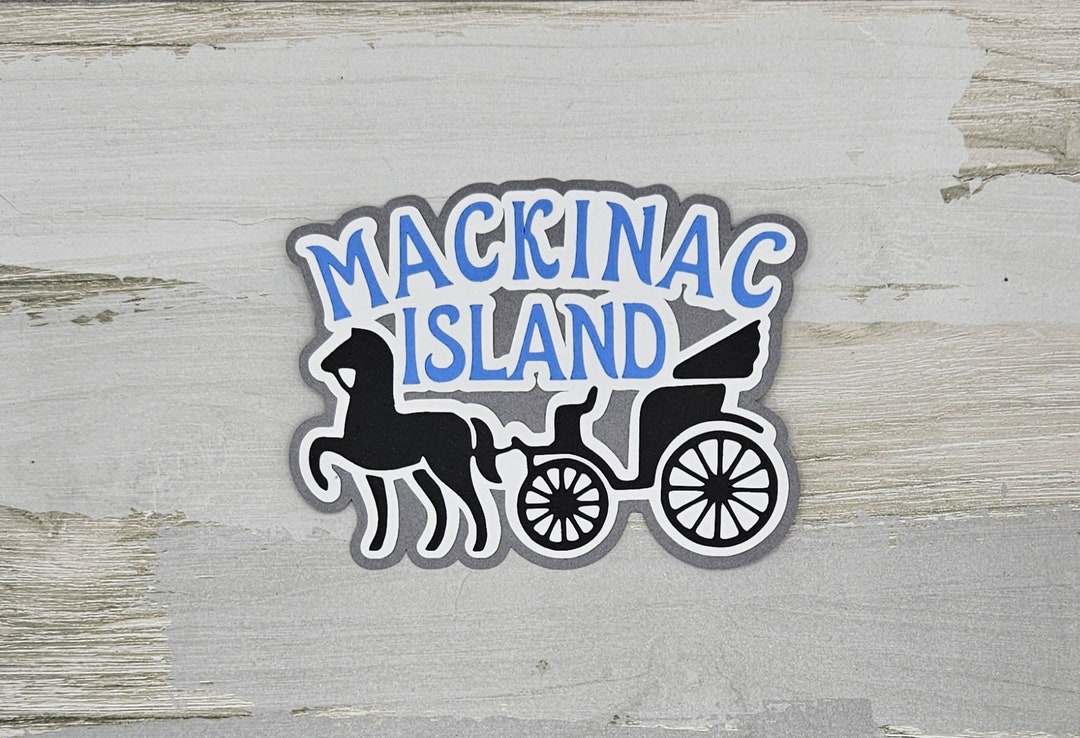 Mackinac Island Michigan Paper Pieced Die Cut Title for Scrapbooking ...