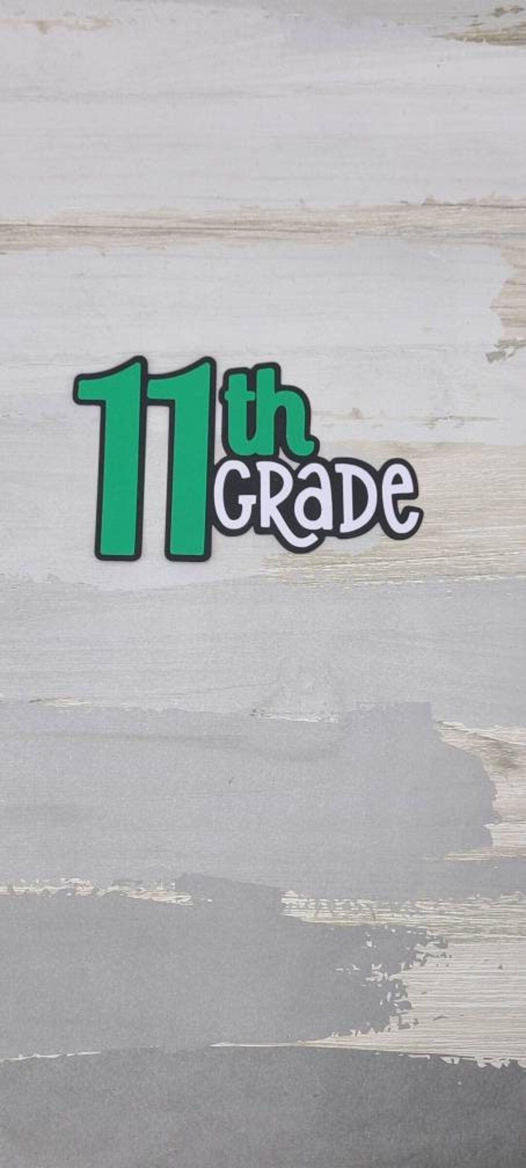 11th Grade School Paper Pieced Die Cut Title for Scrapbooking - Etsy