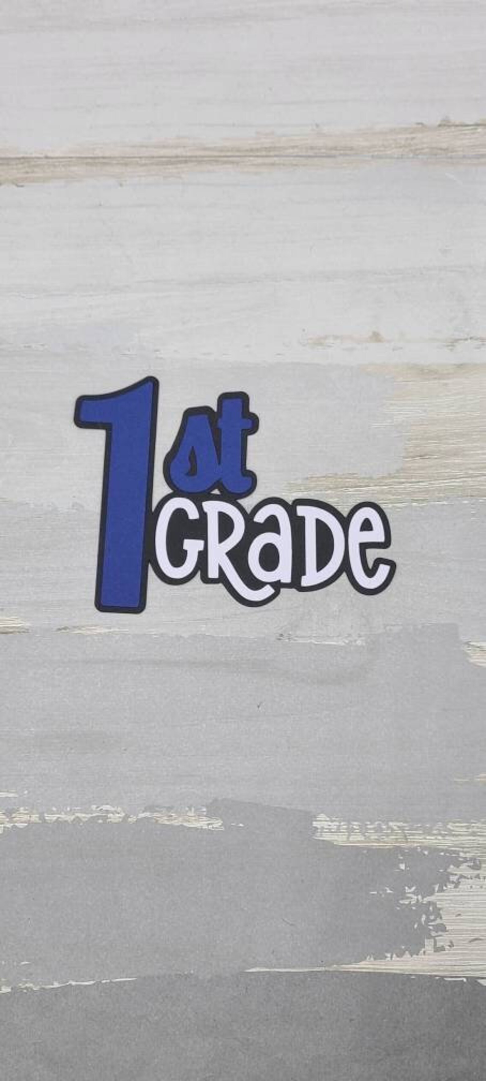 1st Grade School Paper Pieced Die Cut Title for Scrapbooking - Etsy