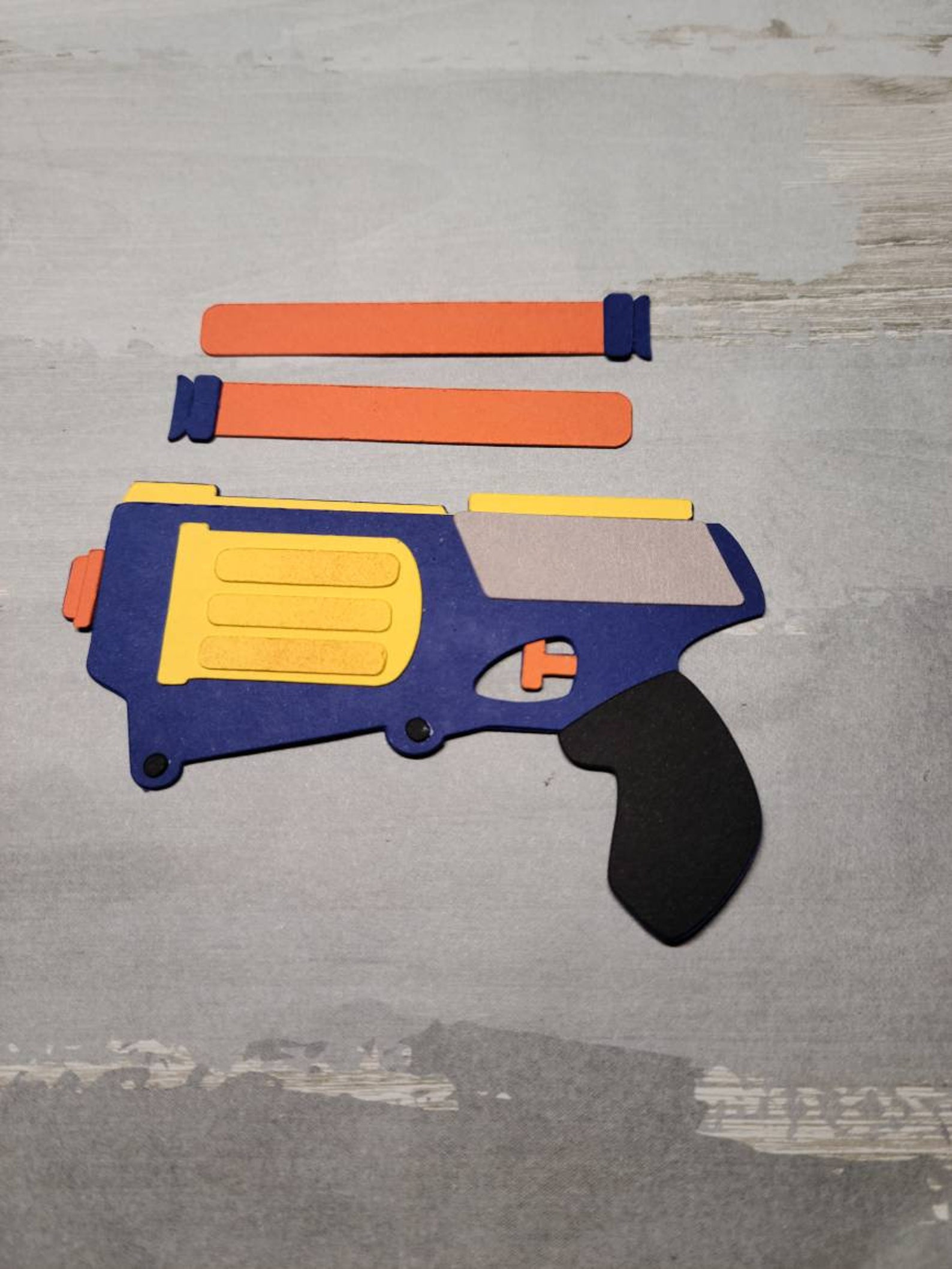 Nerf wars paper pieced die cut title set for scrapbooking and | Etsy