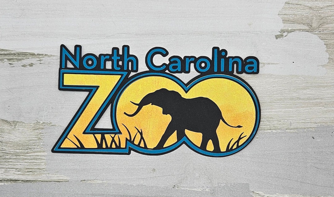 North Carolina Zoo Paper Pieced Die Cut Title for Scrapbooking, Card ...