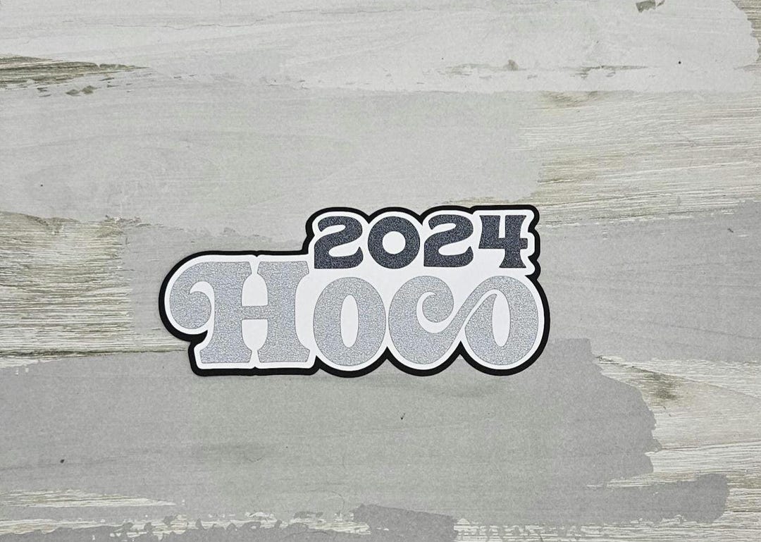 Hoco 2024 Homecoming Paper Pieced Die Cut Title for Scrapbooking, Card ...