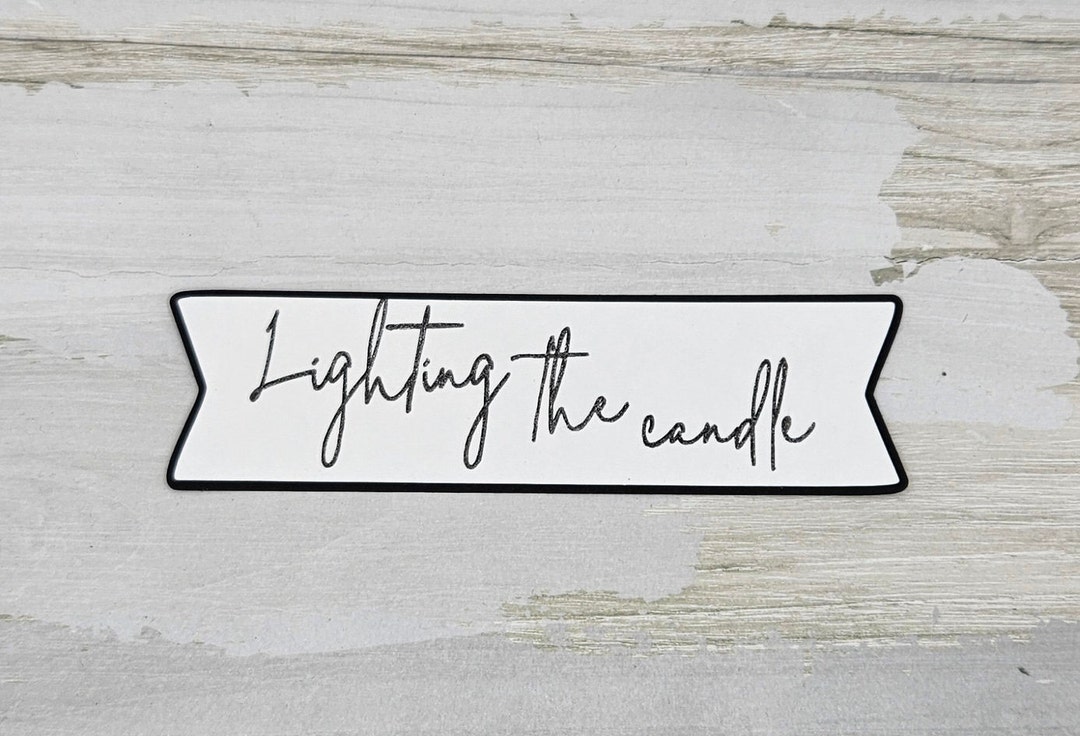 Lighting the Candle Wedding Paper Pieced Die Cut Title for Scrapbooking ...