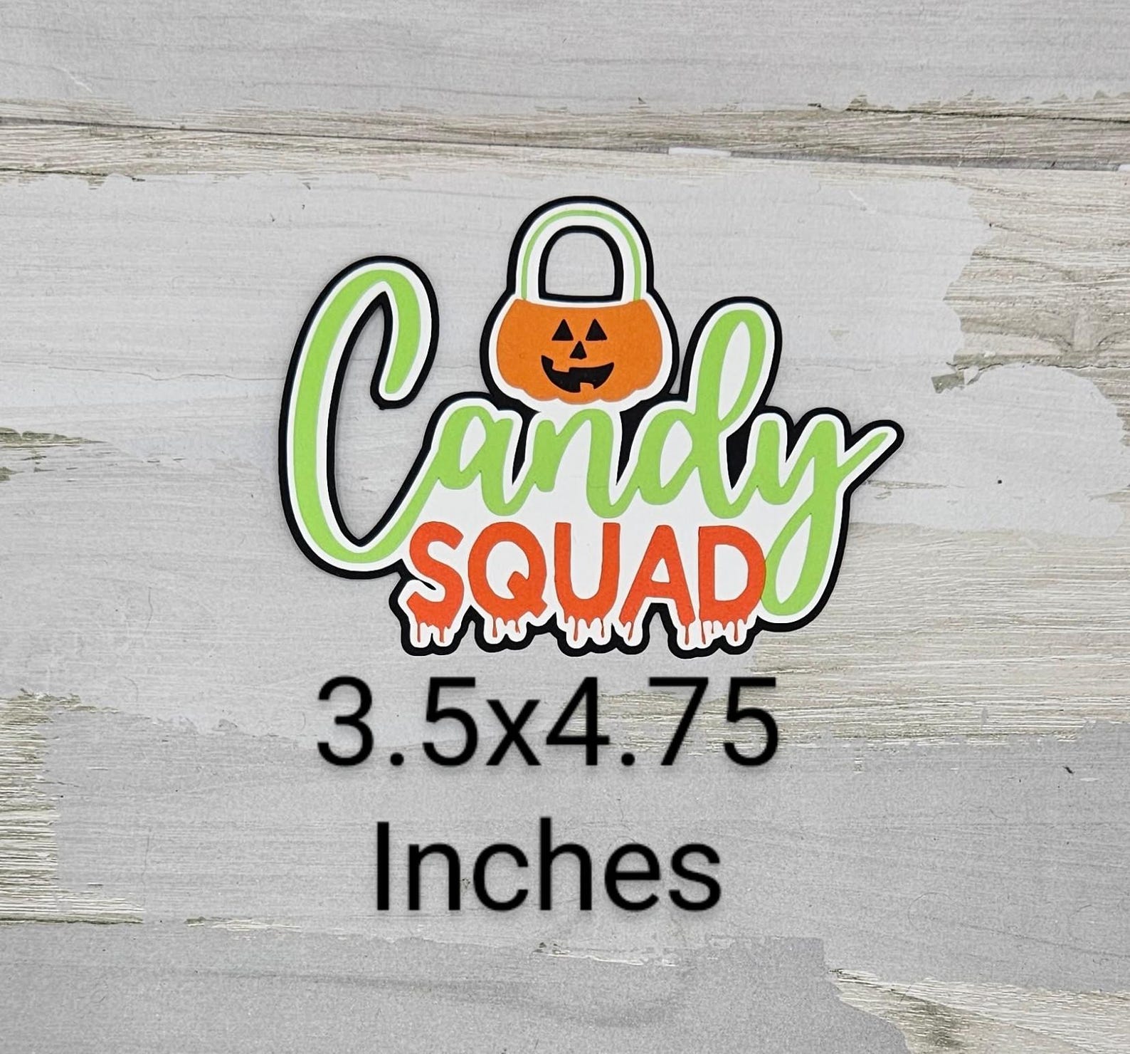 Candy Squad Paper Pieced Die Cut Title for Scrapbooking, Card Making ...