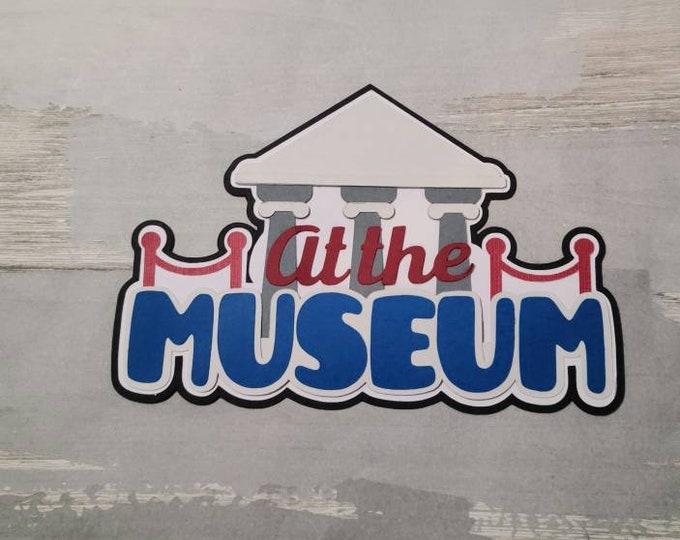 Museum Paper Pieced Die Cut Title for Scrapbooking Card - Etsy