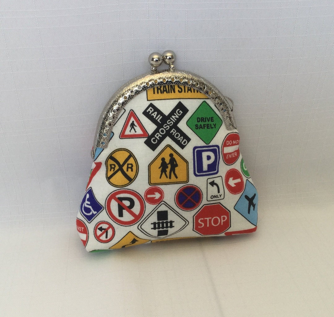 Traffic Signs Change Purse/multi Color Coin Pouch/cosmetics - Etsy