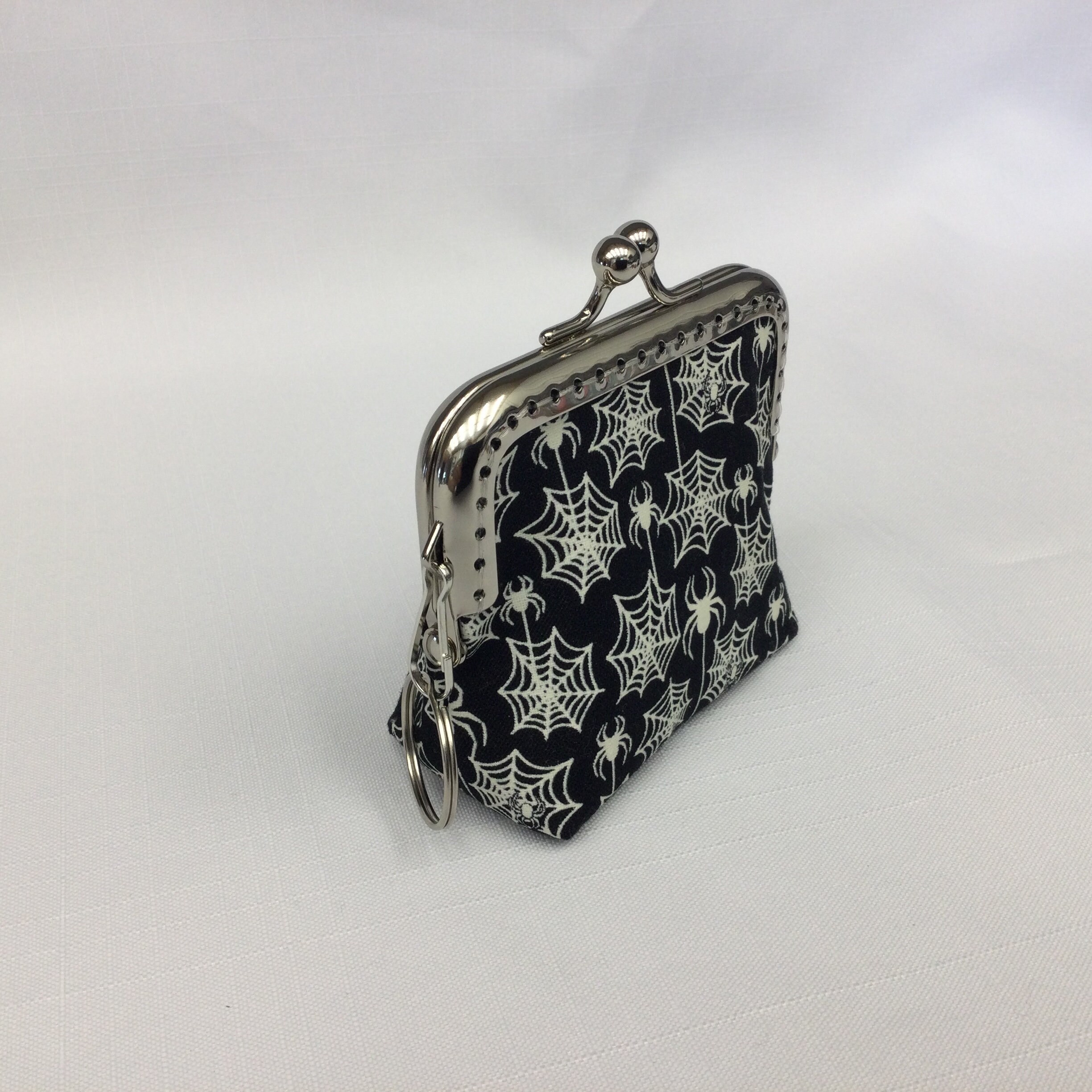 Tiny Spider Web Change Purse & Key Ring Combo/mini Spider Design Purse ...