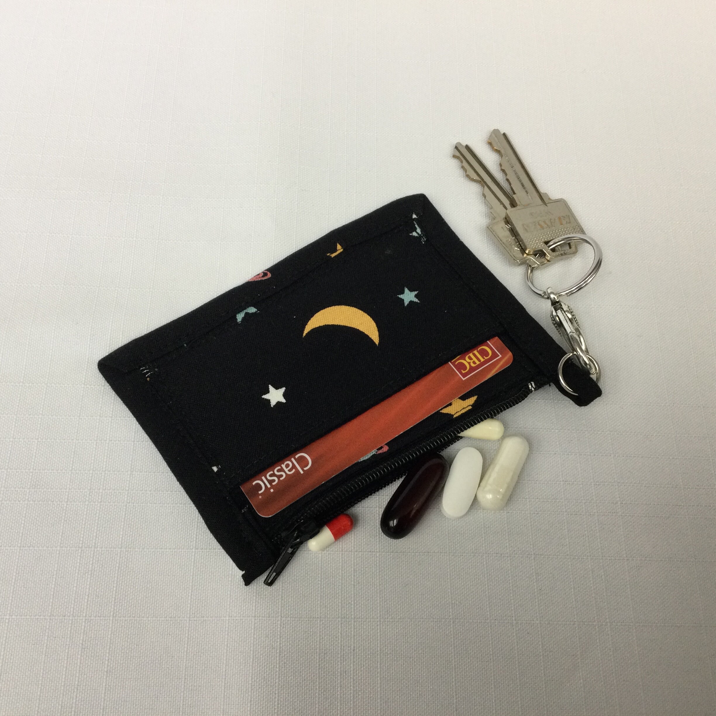 Galaxy Key Ring/Mini Change Purse/Credit Card Holder/Pill | Etsy