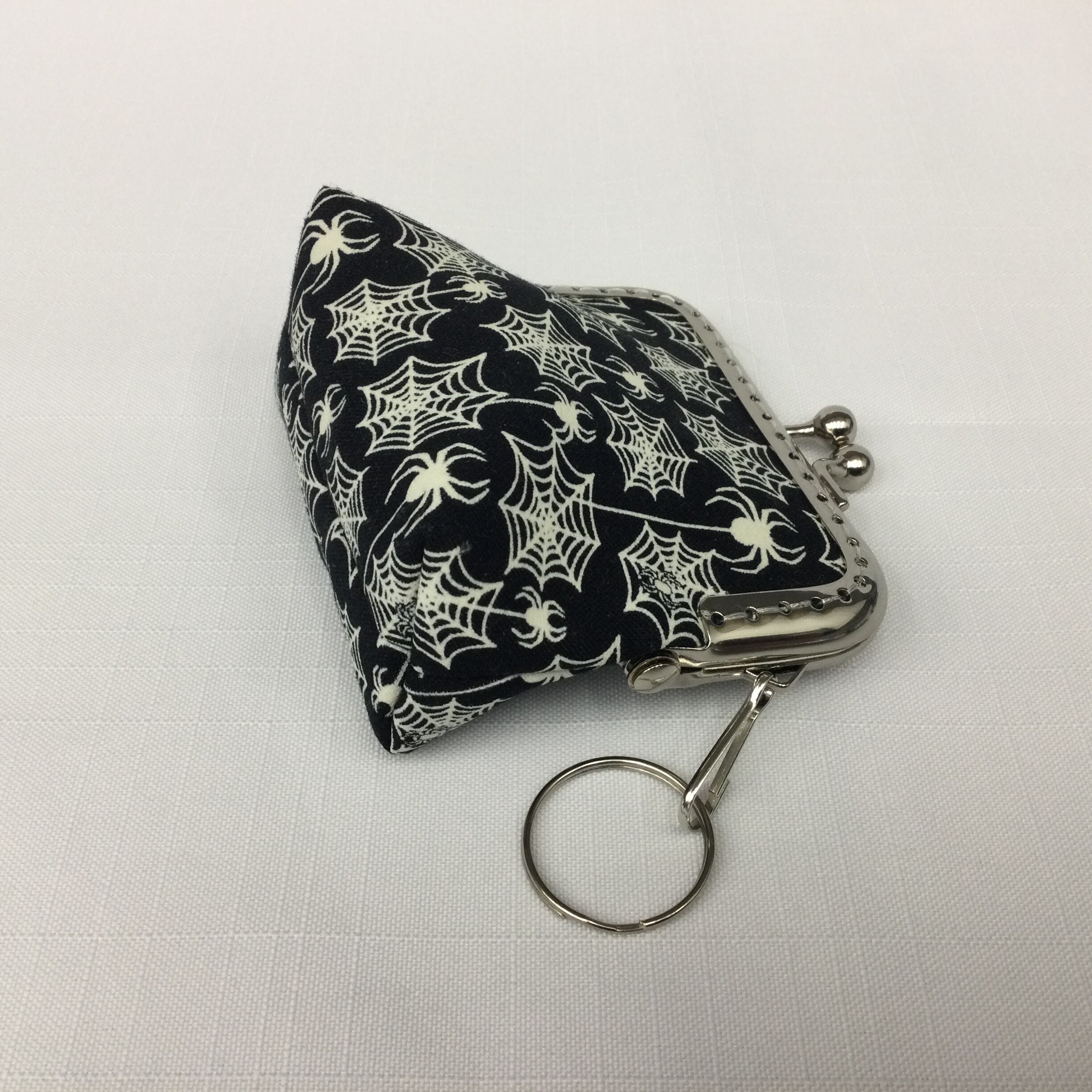 Tiny Spider Web Change Purse & Key Ring Combo/mini Spider Design Purse ...