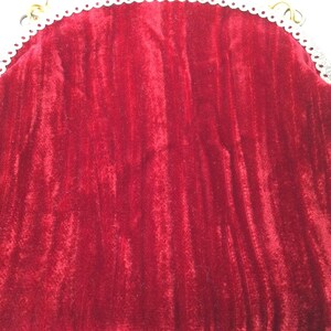 Pleated Velvet Purse/multi Tone Red Handbag/evening Handbag/fabric ...