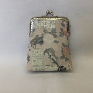 Muted Musical Change Purse/coin Pouch/purse Organizer/key - Etsy Canada
