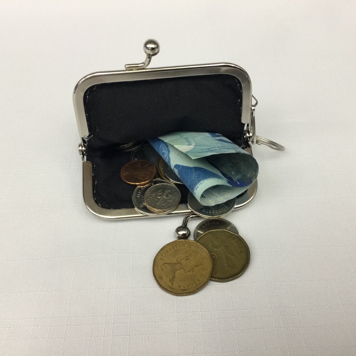 Tiny Spider Web Change Purse & Key Ring Combo/mini Spider Design Purse ...