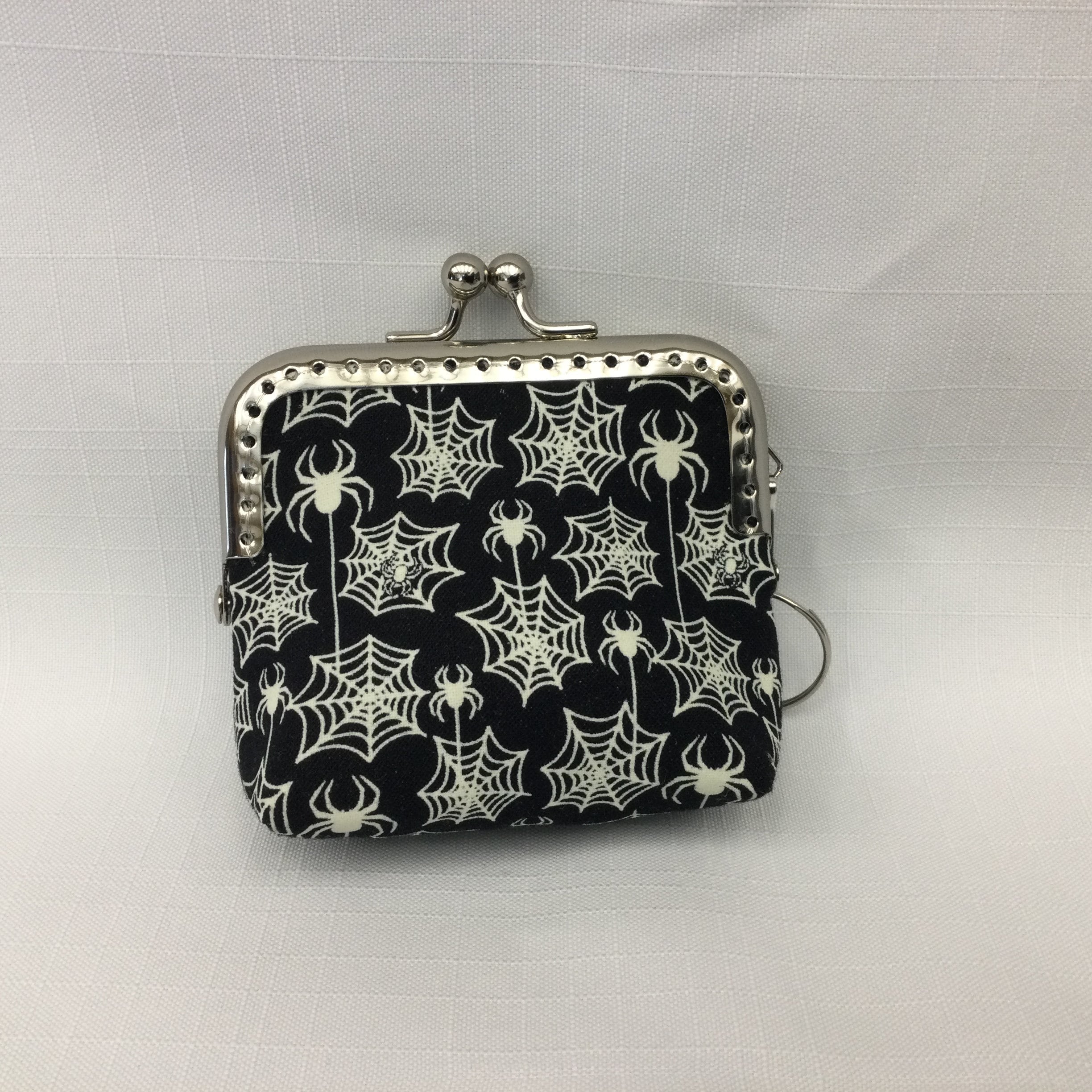 Tiny Spider Web Change Purse & Key Ring Combo/mini Spider Design Purse ...