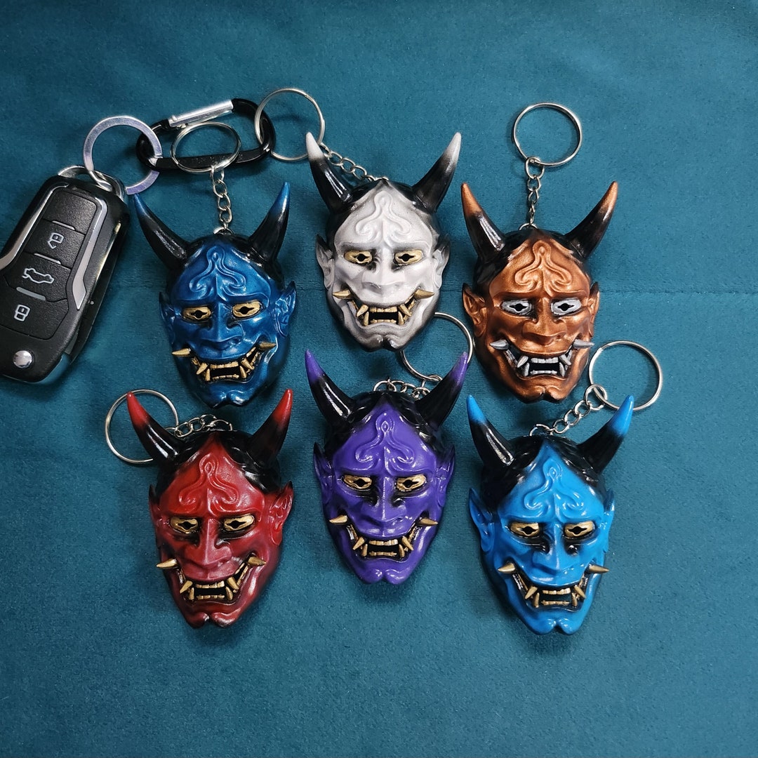 Han'nya Keychain Han'nya Keychain - Etsy