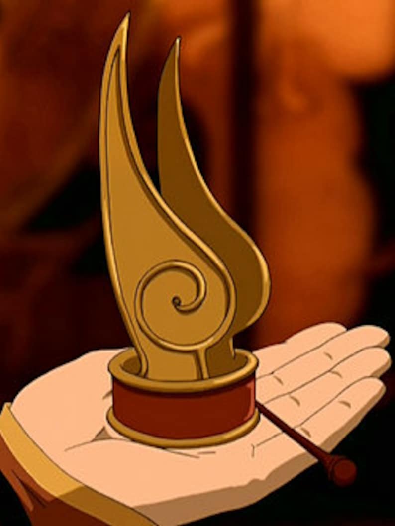 Avatar Roku and Fire Nation Prince Headpiece- 3D Model - Custom Replica ...