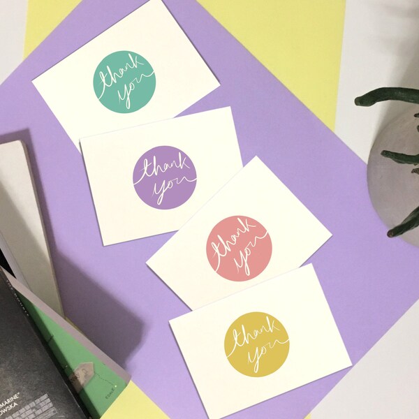 Mini Thank You Cards - Etsy