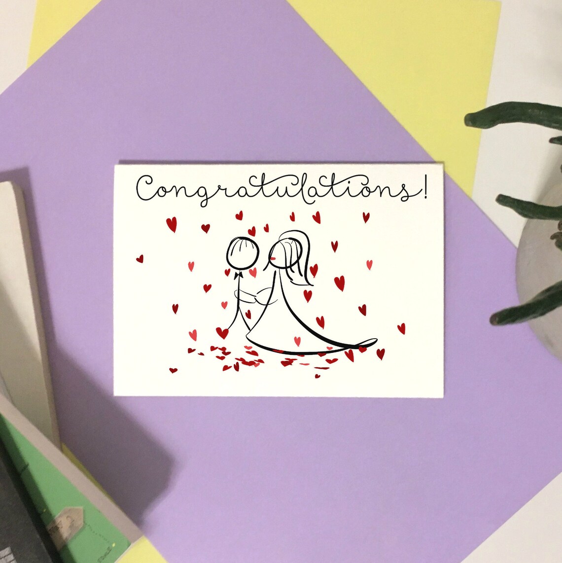 Wedding Card Wedding Day Card Wedding Gift Bride and Groom | Etsy