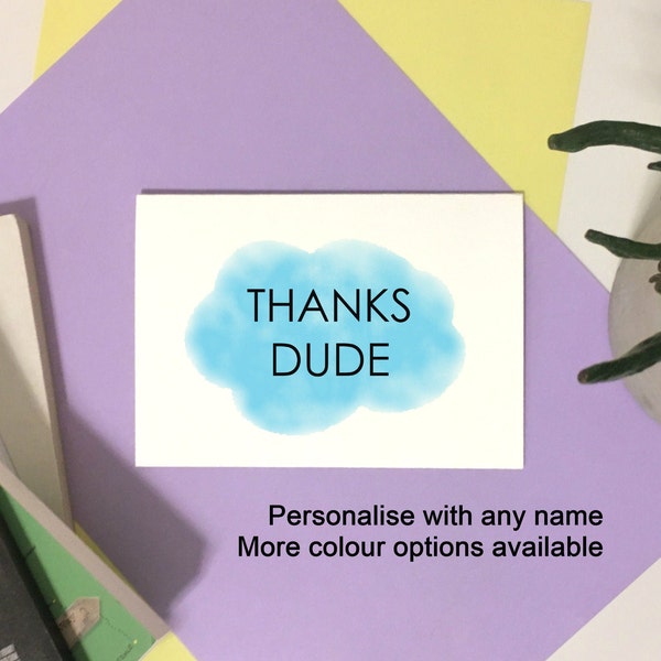 Thanks Dude - Etsy
