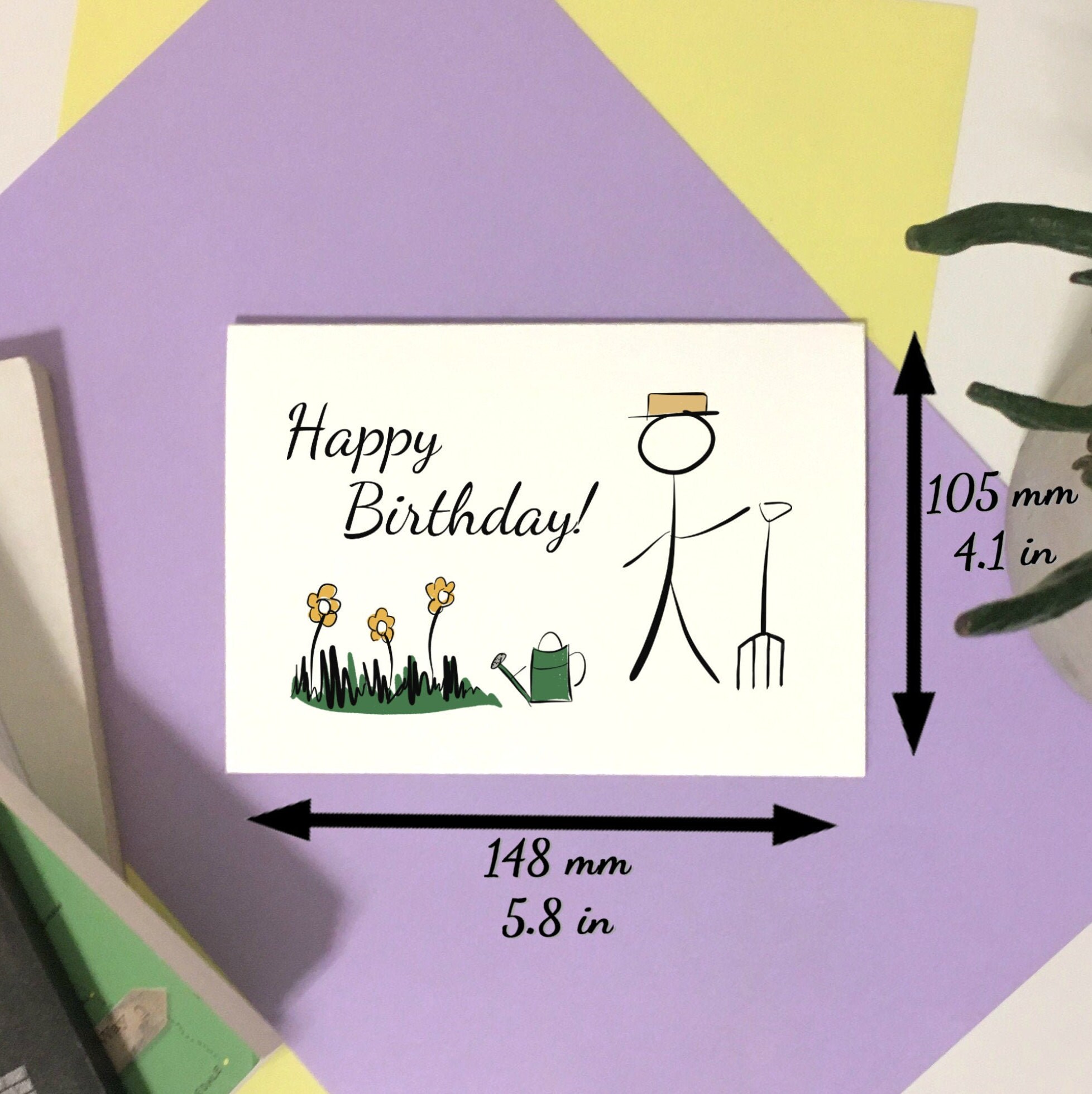 Gardener Birthday Card, Dad Birthday Card, Grandad Birthday Card ...