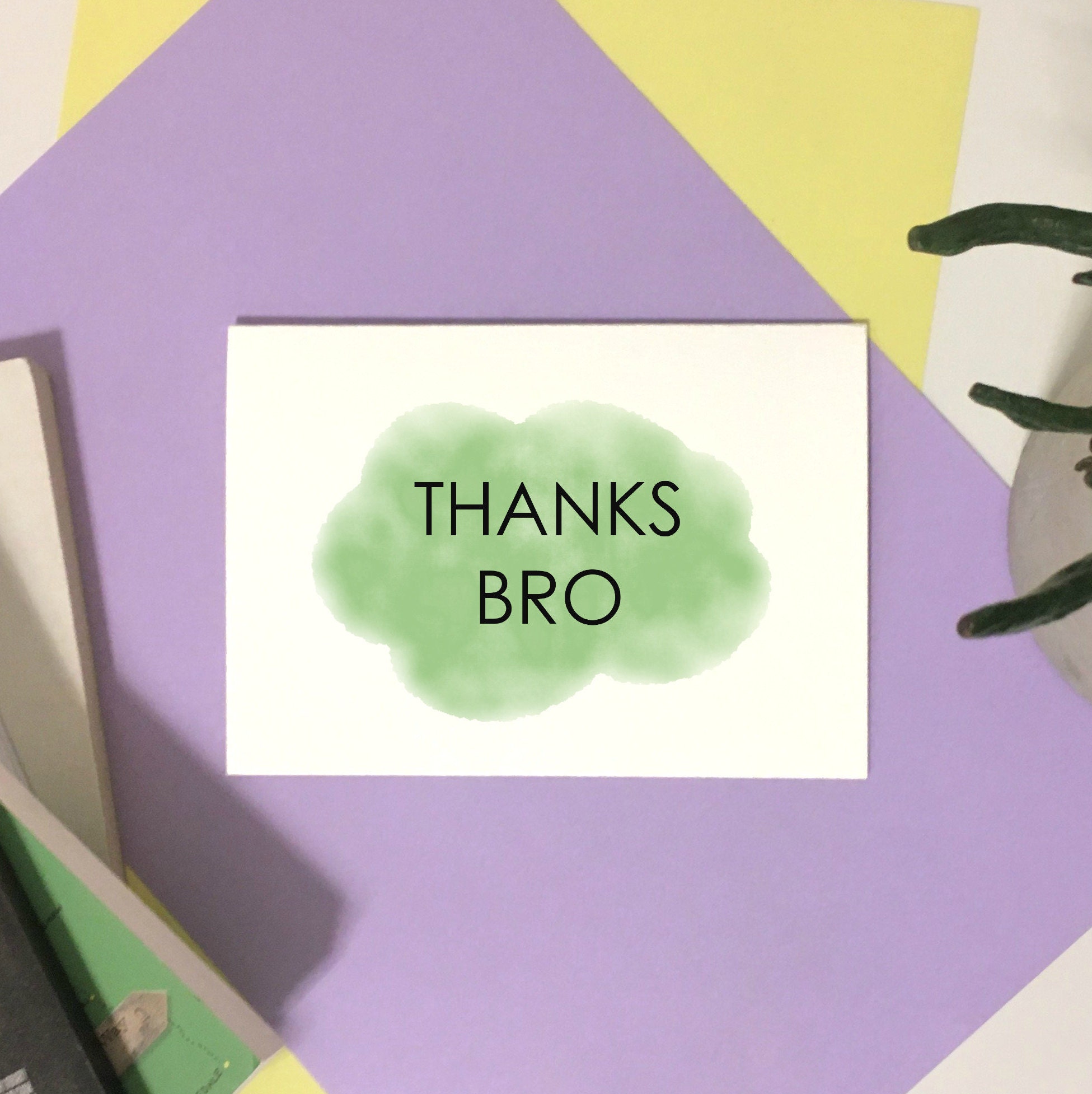 Thank You Card Thank You Gift Thanks Dude / Mate / Bro / - Etsy.de