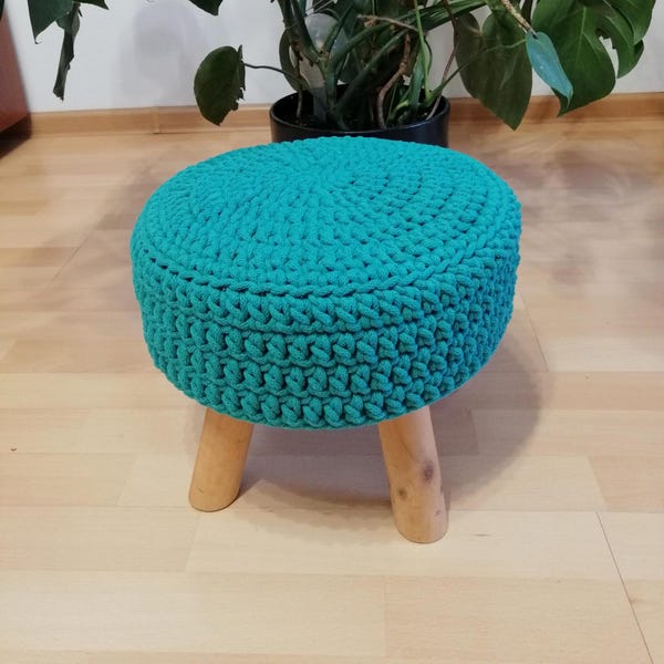 Crochet Stool Cover - Etsy Canada