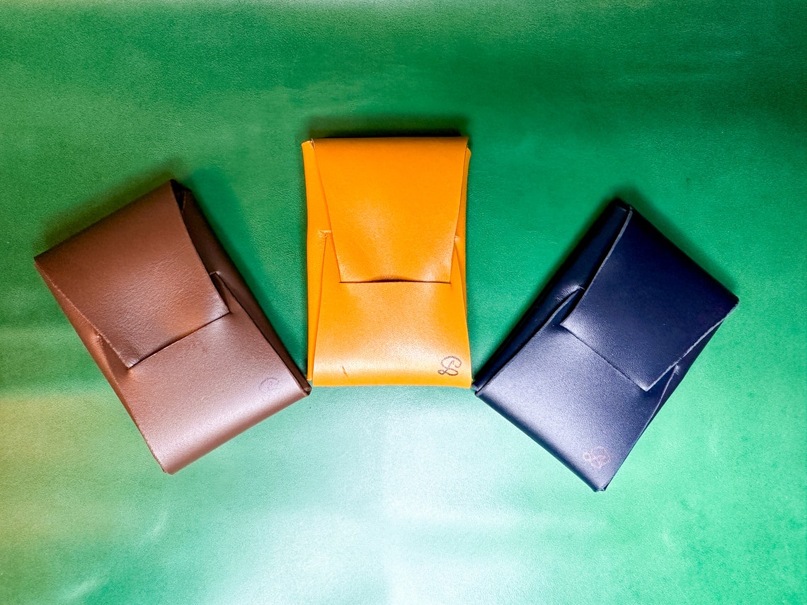 Stitchless Wallet / Unique Design / Ultra Slim / Genuinley Handmade by ...